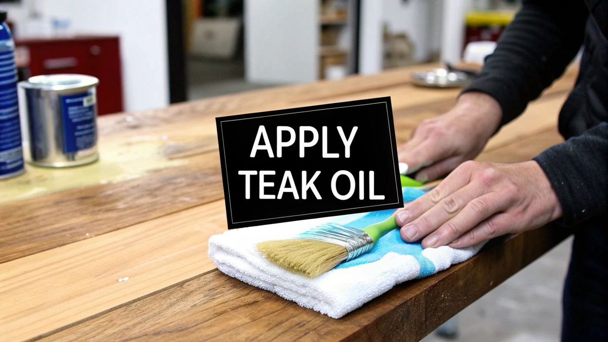 How To Apply Teak Oil