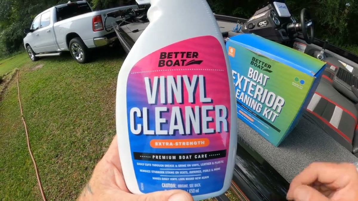 Boat Exterior Cleaning Kit and Vinyl Cleaner Video Review | Better Boat