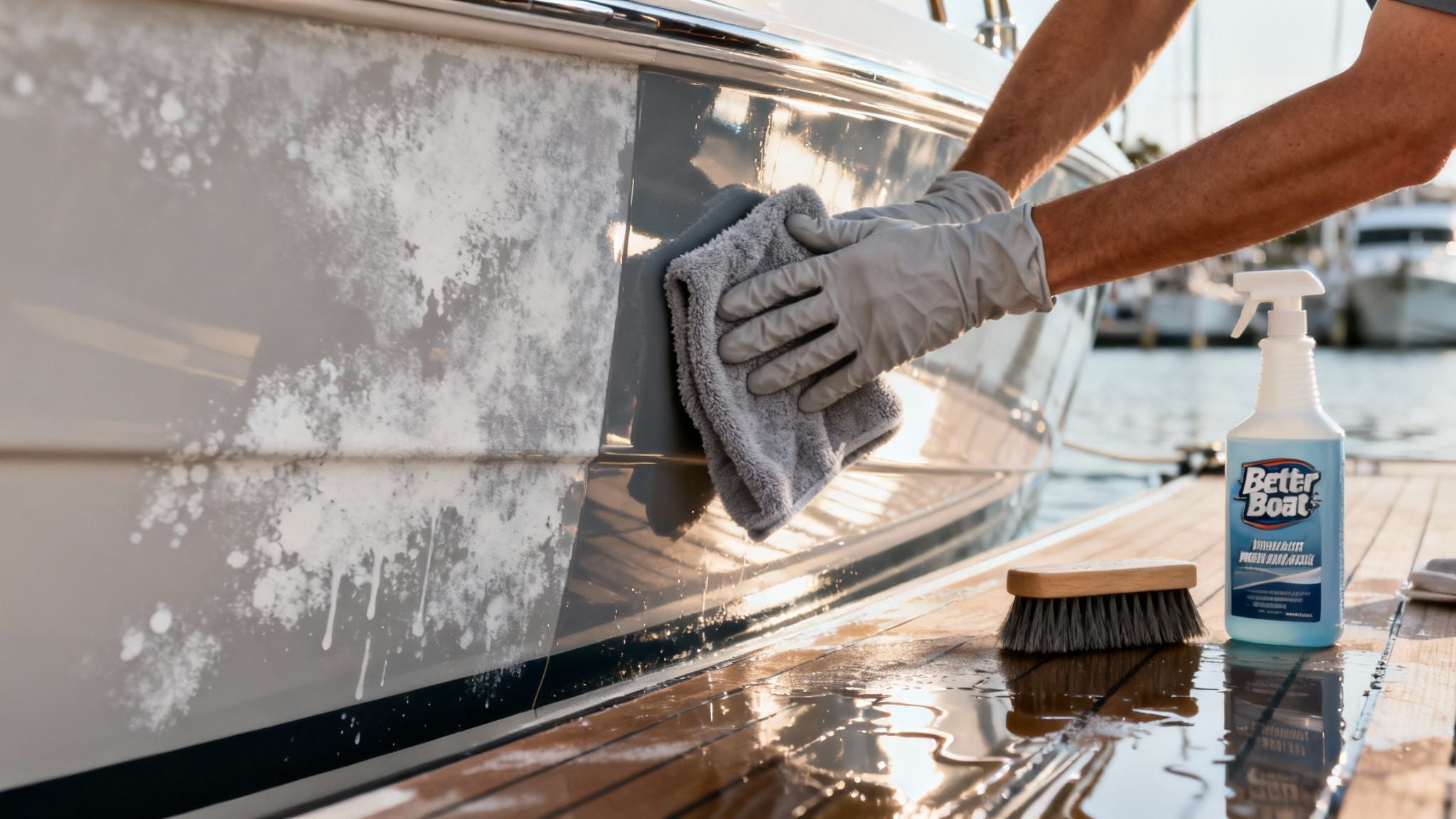 How to Remove Hard Water Spots on a Boat | Better Boat