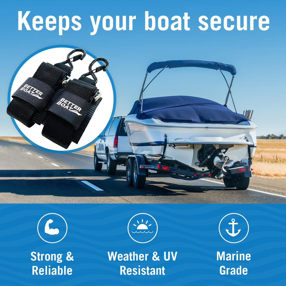 2-Inch Boat Trailer Tie Down Straps | Better Boat